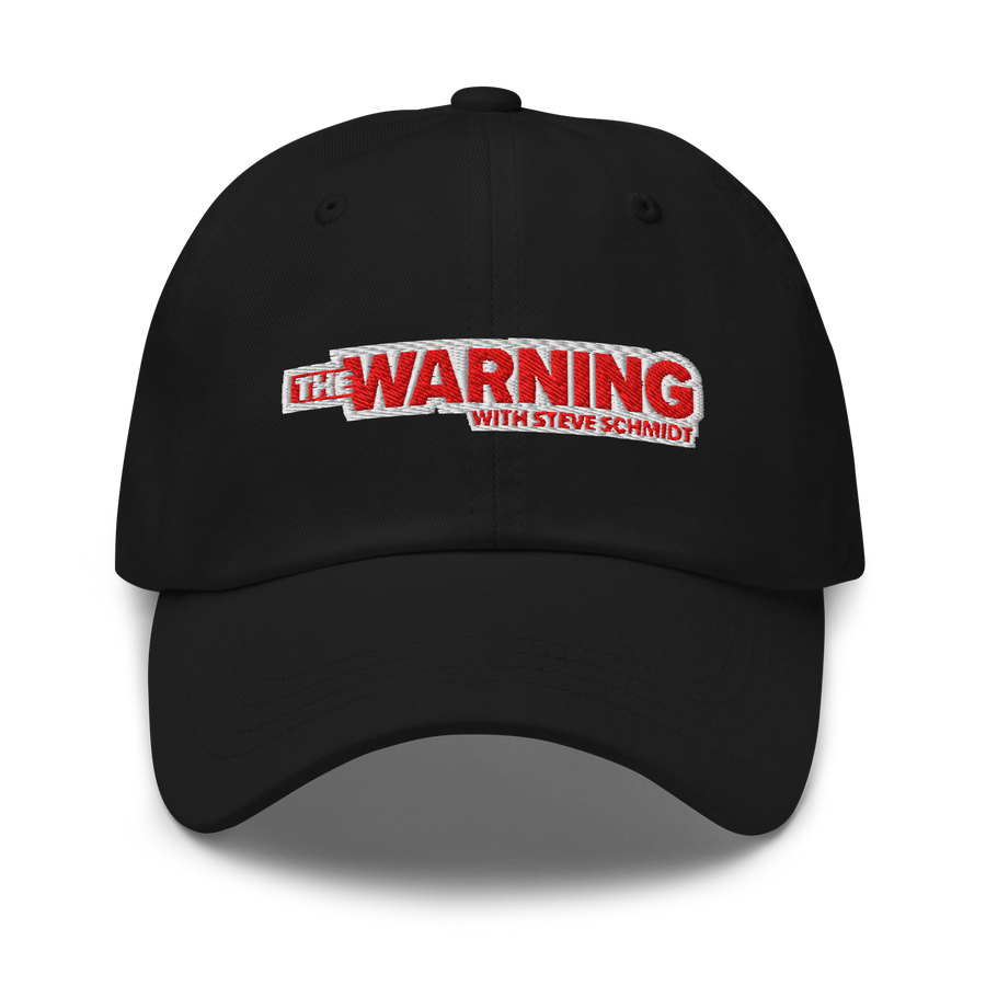 Warning Low Profile Hat – Minimalist Political Cap