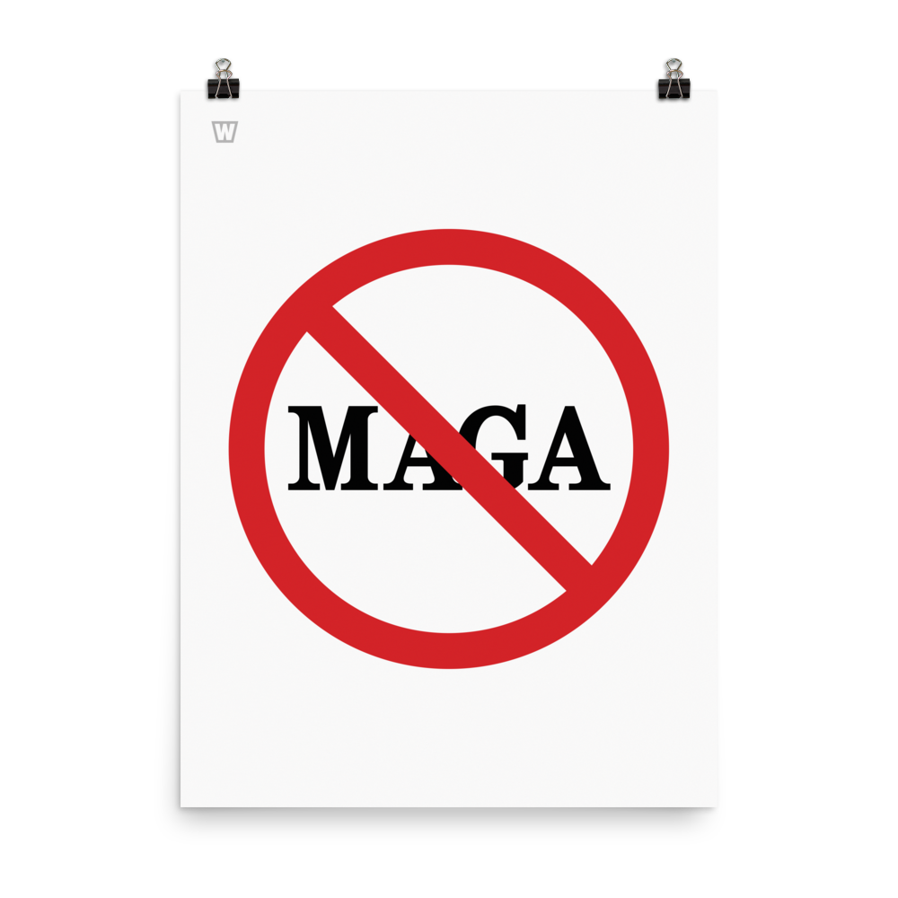 No MAGA Poster